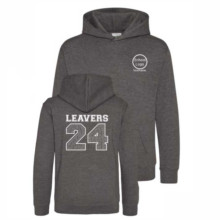 School Leavers Hoodie Charcoal – Blade Print